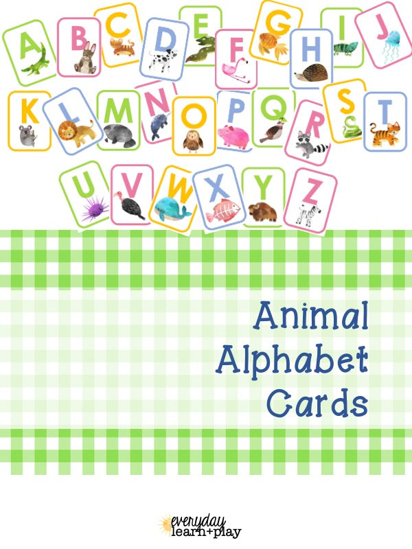 Animal Alphabet Cards – Everyday Learn + PLAY