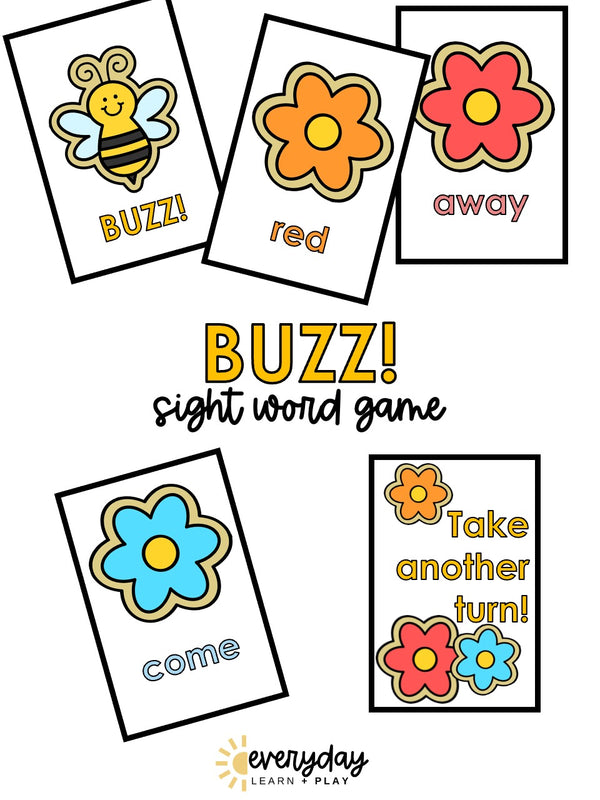 BUZZ! - a sight word game – Everyday Learn + PLAY
