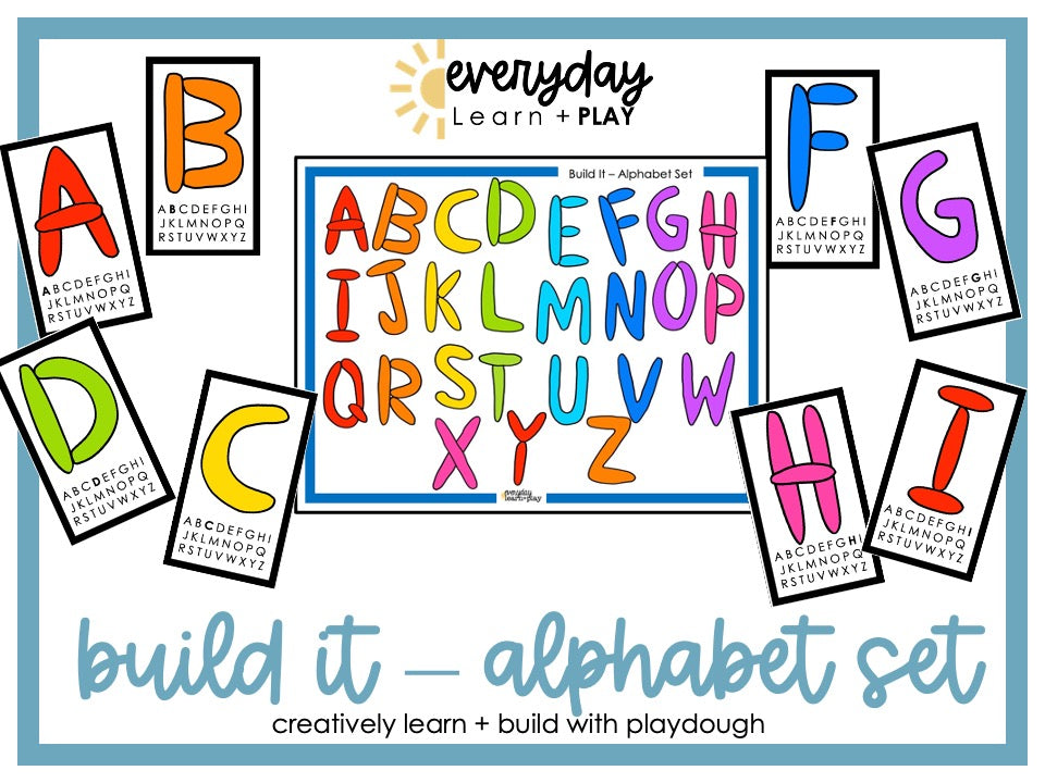 Build It - Alphabet Set – Everyday Learn + PLAY