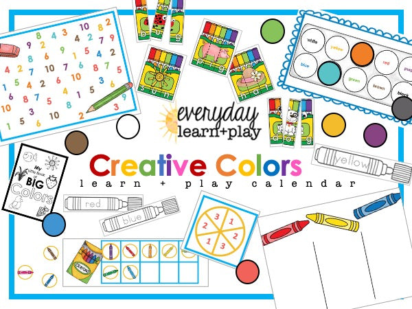 Creative Colors Learn + PLAY Calendar – Everyday Learn + PLAY
