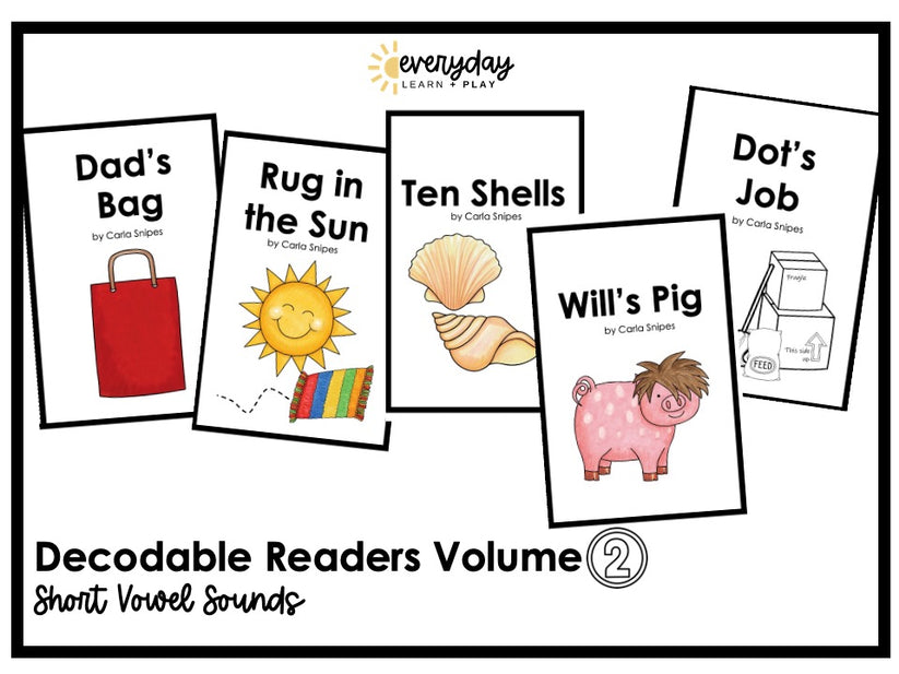 Decodable Readers Volume 2: Short Vowel Sounds – Everyday Learn + PLAY