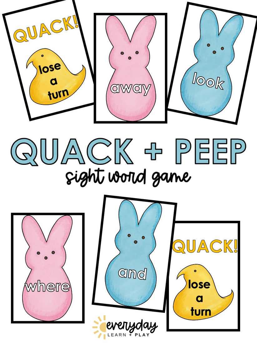 Quack + Peep Sight Word Game – Everyday Learn + PLAY