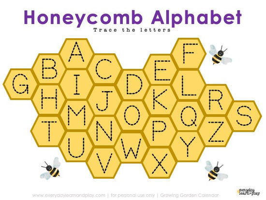 Honeycomb Alphabet – Everyday Learn + PLAY