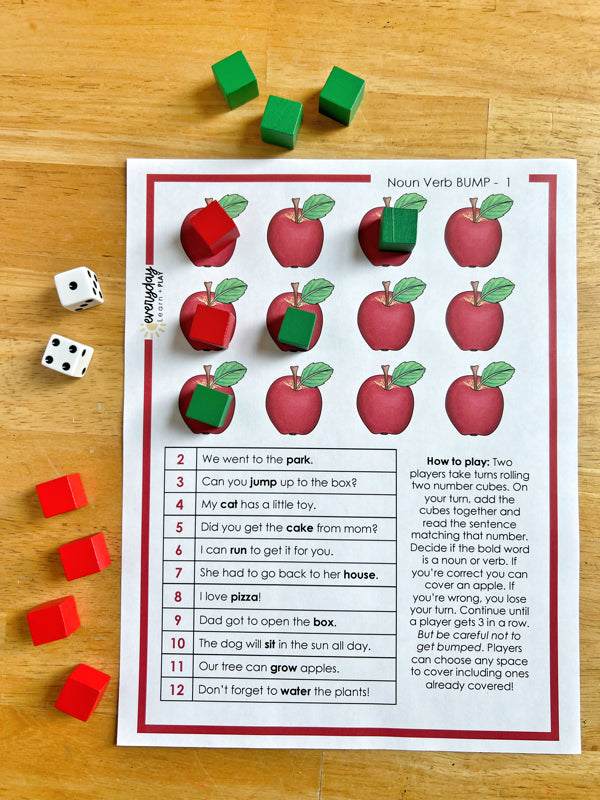 Noun Verb BUMP – Everyday Learn + PLAY