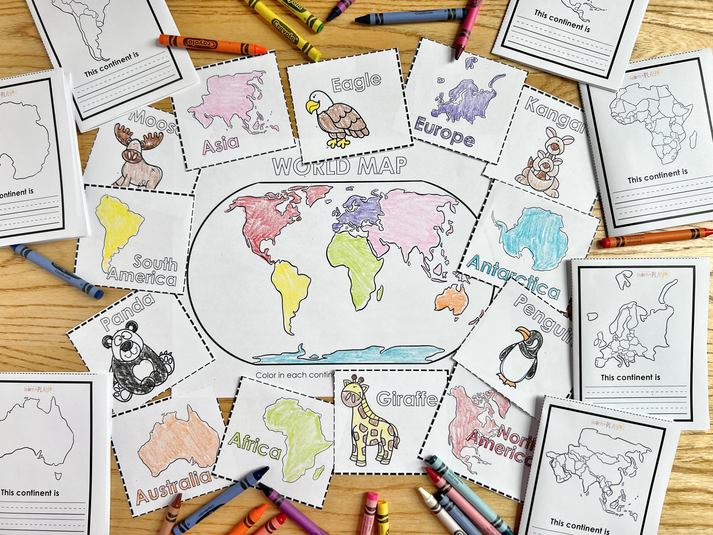 Beginner World Geography - Continents – Everyday Learn + PLAY
