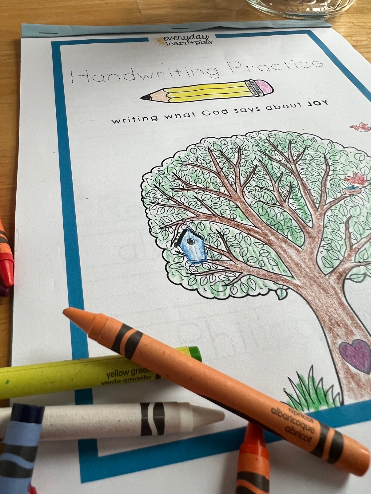 Handwriting Practice - Scriptures on JOY – Everyday Learn + PLAY