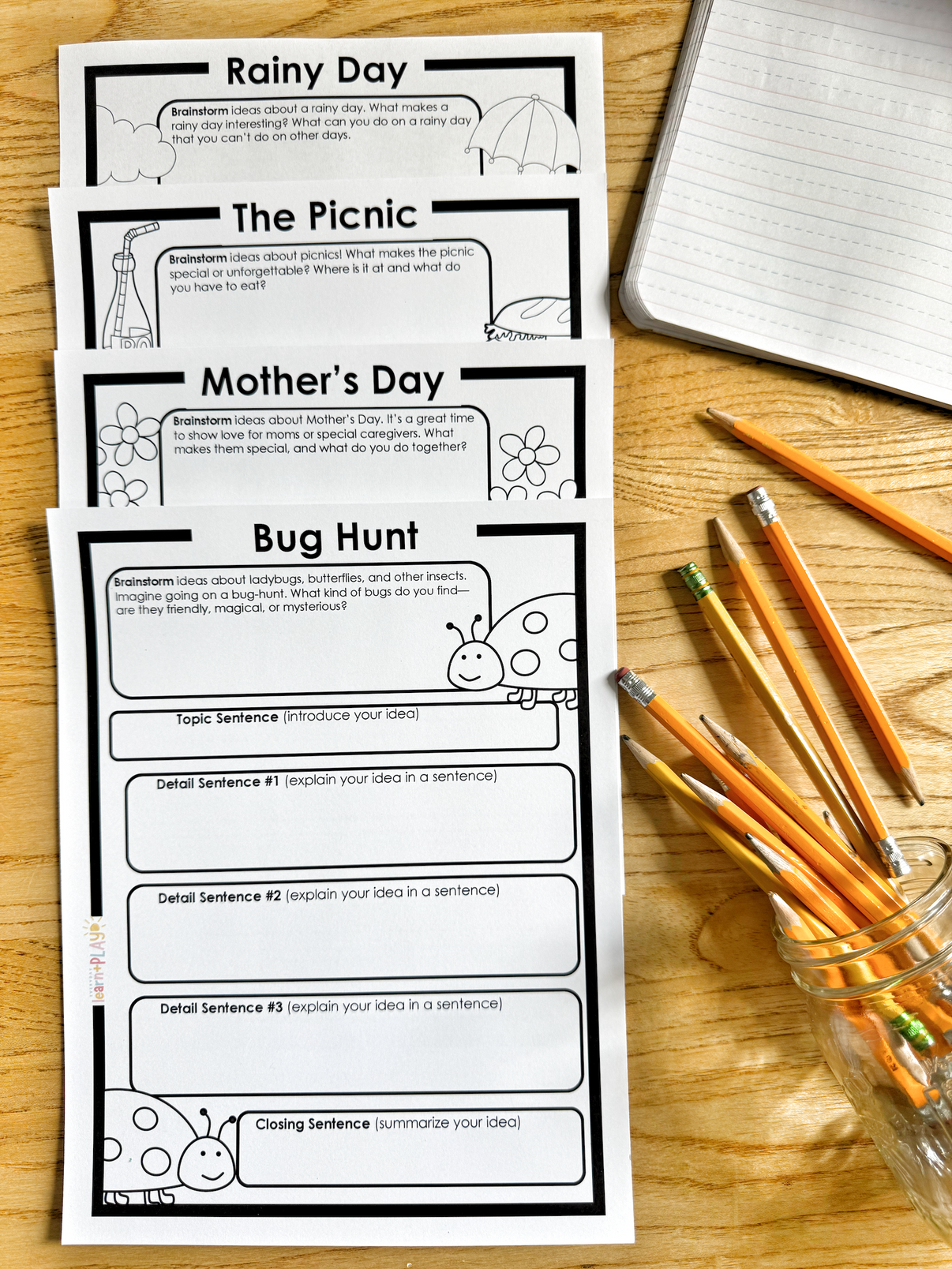 May Mini Writing Projects – Everyday Learn + PLAY