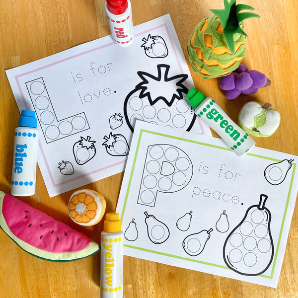 Fruit of the Spirit Do a Dot Pages – Everyday Learn + PLAY