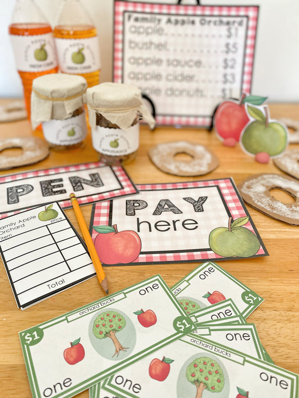 Family Apple Orchard Dramatic PLAY – Everyday Learn + PLAY