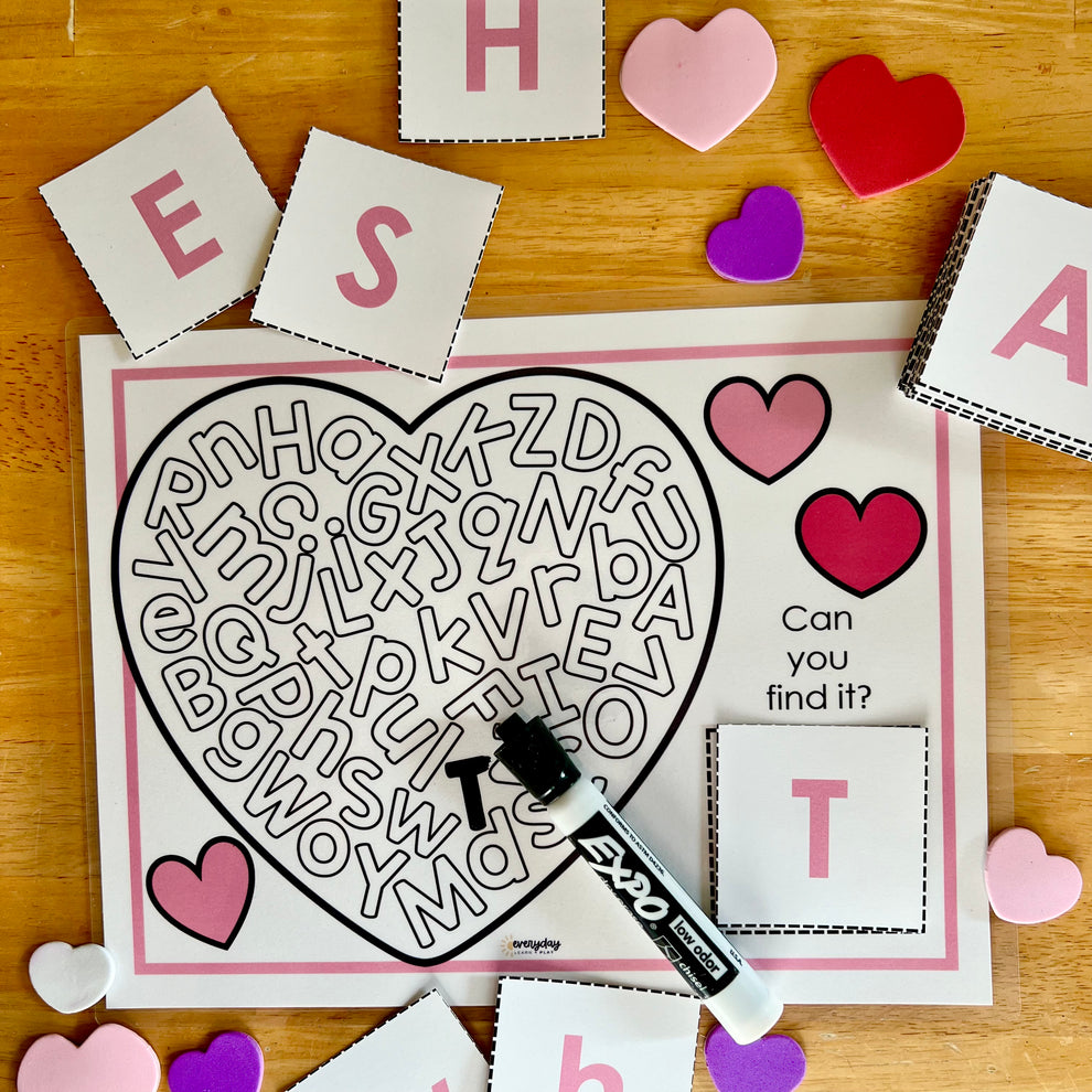 Upper and Lowercase Letter Search – Everyday Learn + PLAY