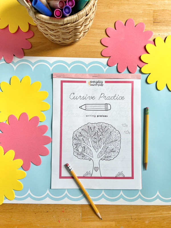 Cursive Practice - Praise – Everyday Learn + PLAY