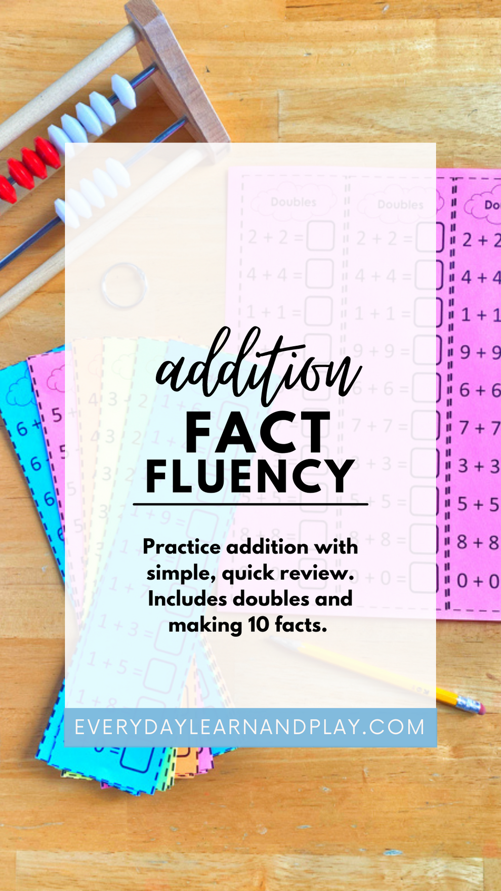 Addition Fact Fluency – Everyday Learn + PLAY
