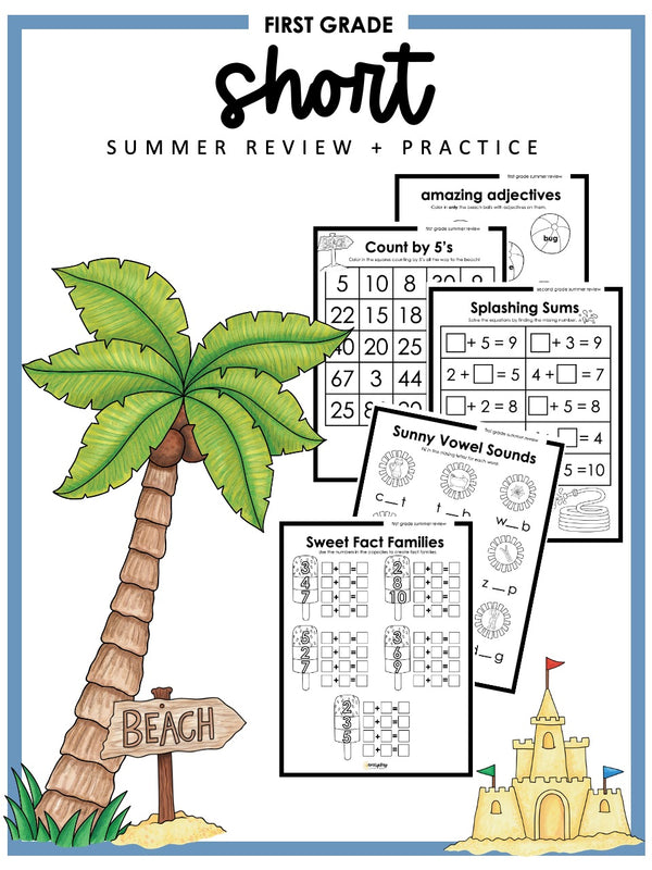 SHORT Summer Review - First Grade – Everyday Learn + PLAY