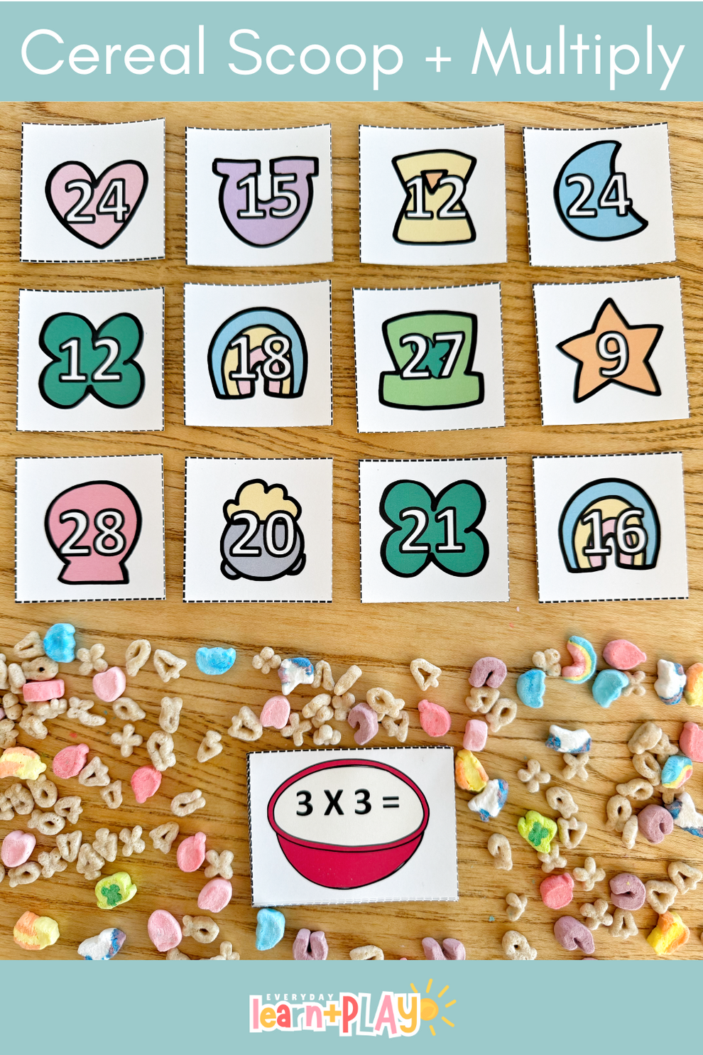Cereal Scoop + Multiply Game – Everyday Learn + PLAY